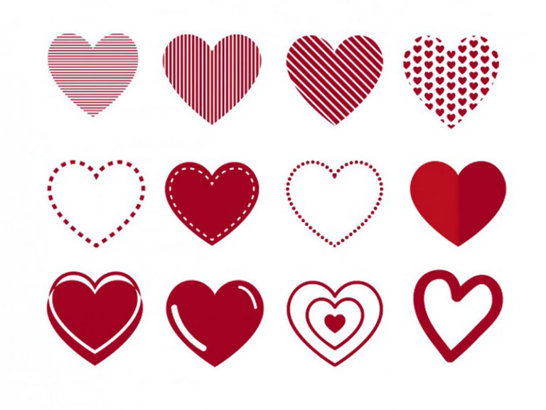 Download File Vector Trái Tim Đẹp Tuyệt, Link Google Drive