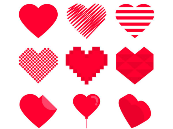 Download File Vector Trái Tim Đẹp Tuyệt, Link Google Drive