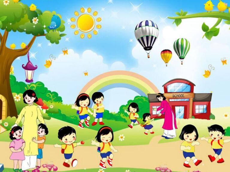 Download Background Mầm Non Vector, Link Google Drive