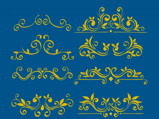 Download Hoa Văn Vector Đẹp Sắc Nét Link Google Drive
