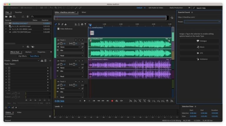 Tải Adobe Audition 2024 Full Crack - Link GG Drive